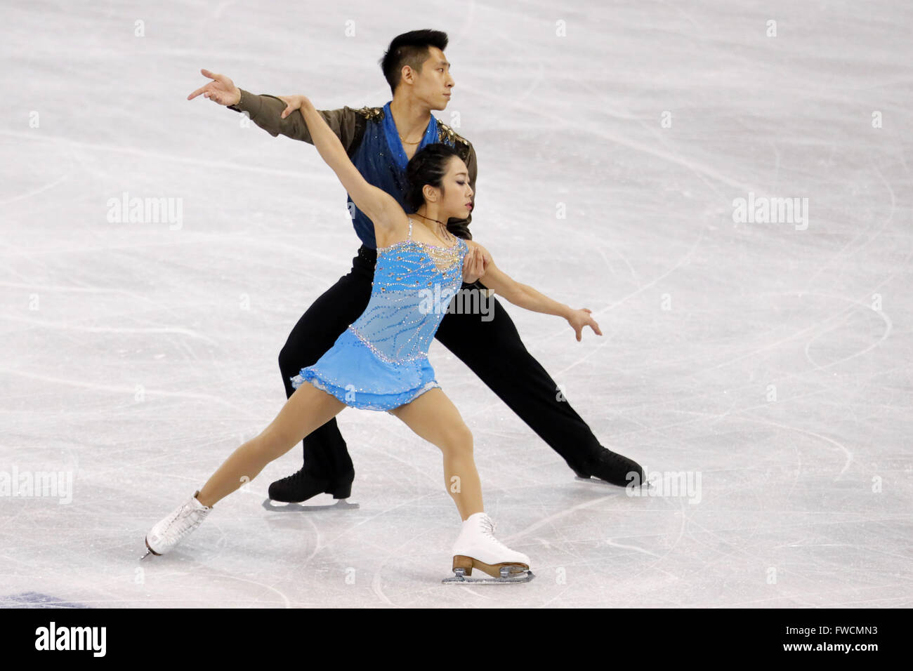 Boston, USA. 2nd Apr, 2016. Wenjing Sui and Cong Han (CHN) Figure ...