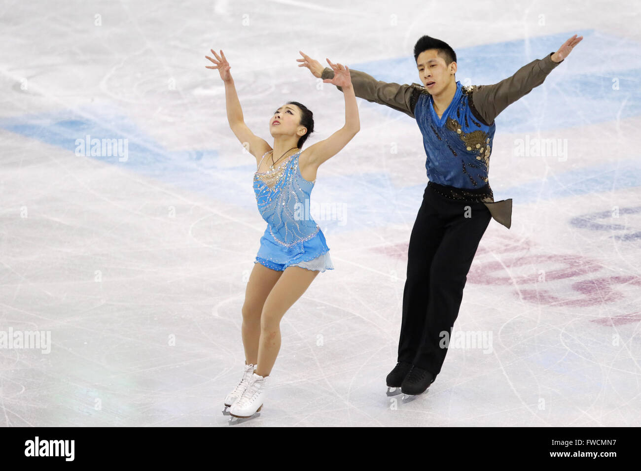 Boston, USA. 2nd Apr, 2016. Wenjing Sui and Cong Han (CHN) Figure ...