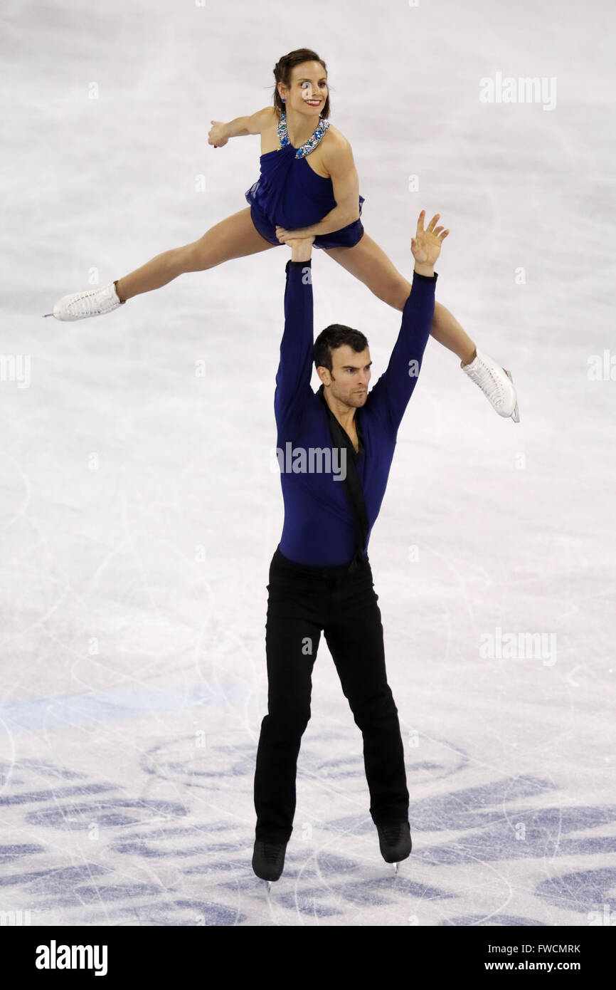 Boston, USA. 2nd Apr, 2016. Meagan Duhamel and Eric Radford (CAN ...