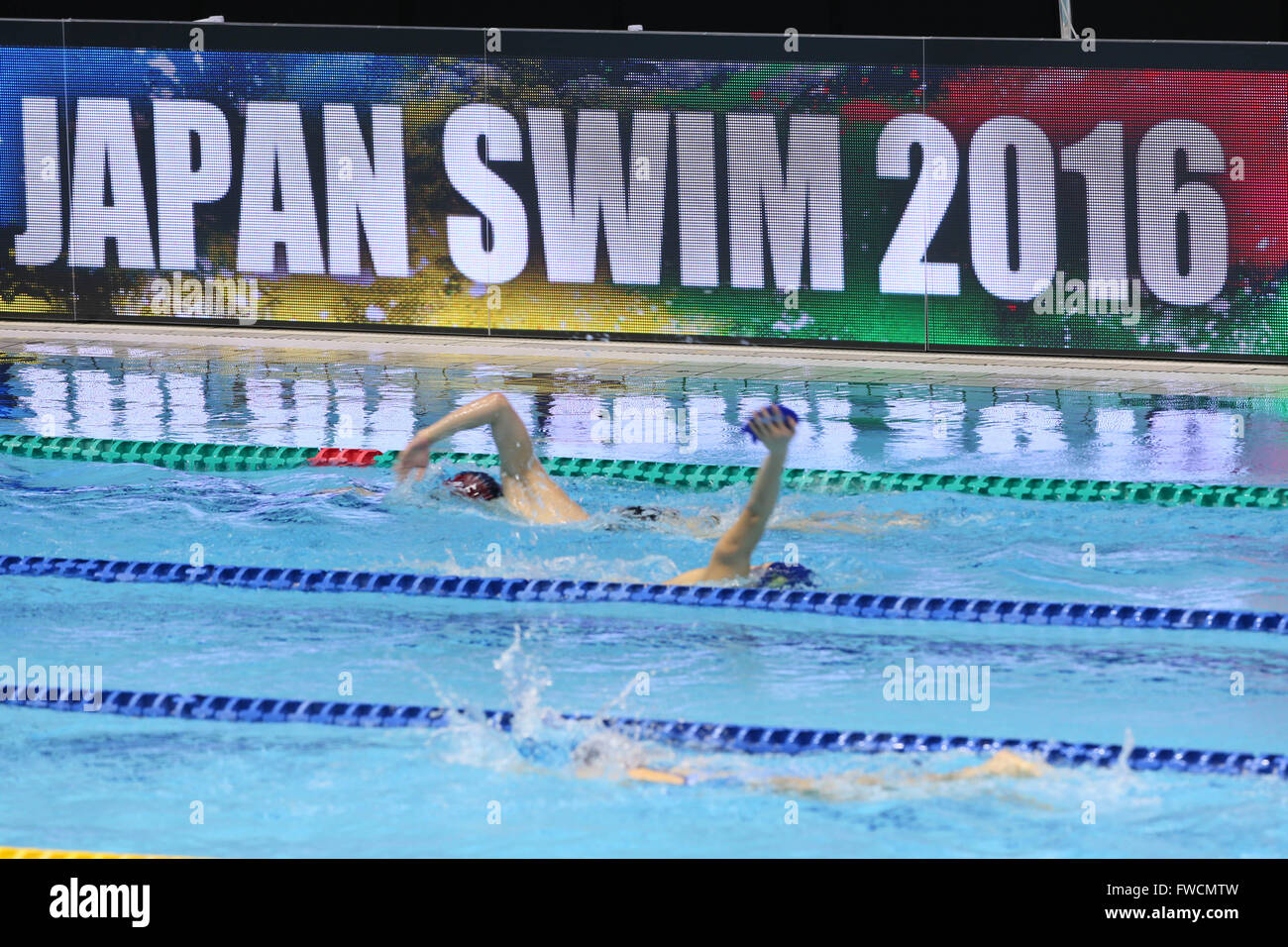 Tokyo, Japan. 3rd Apr, 2016. General view Swimming : Japan swimming ...