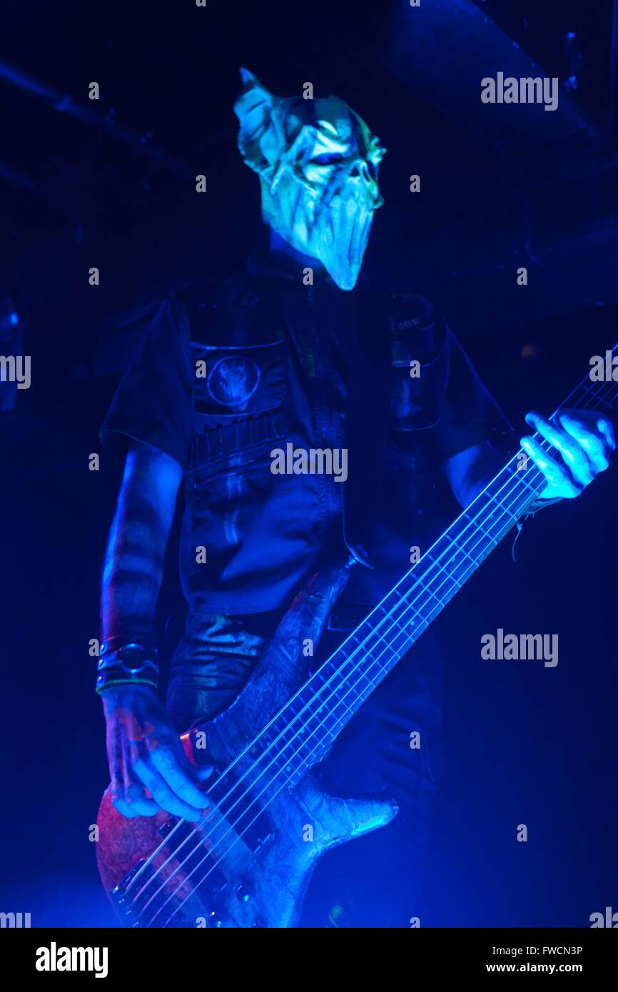 Reading, UK. 3rd April, 2016. Mushroomhead performing at Sub 89 ...