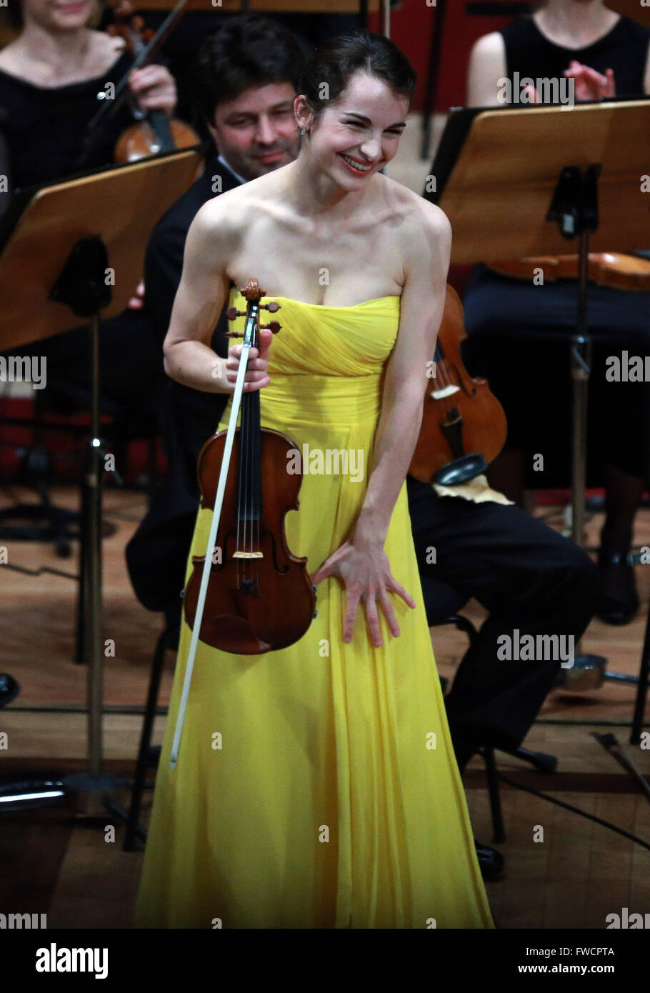 Heidelberg, Germany. 3rd Apr, 2016. Russian-born German violinist Alina ...