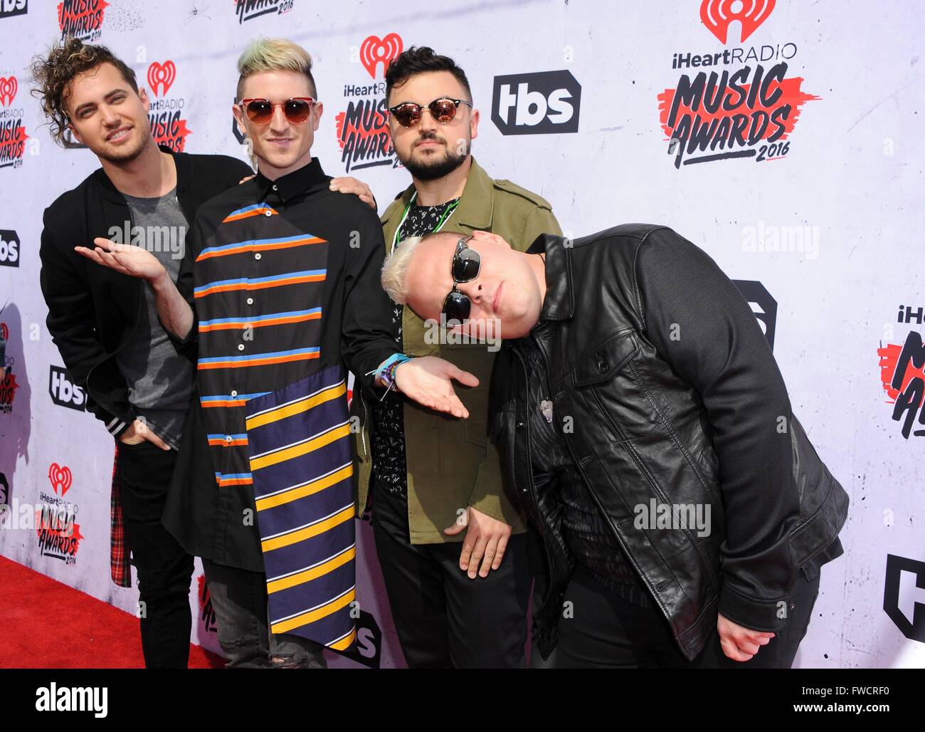 Los Angeles, CA, USA. 3rd Apr, 2016. Kevin Ray, Nicholas Petricca, Eli ...