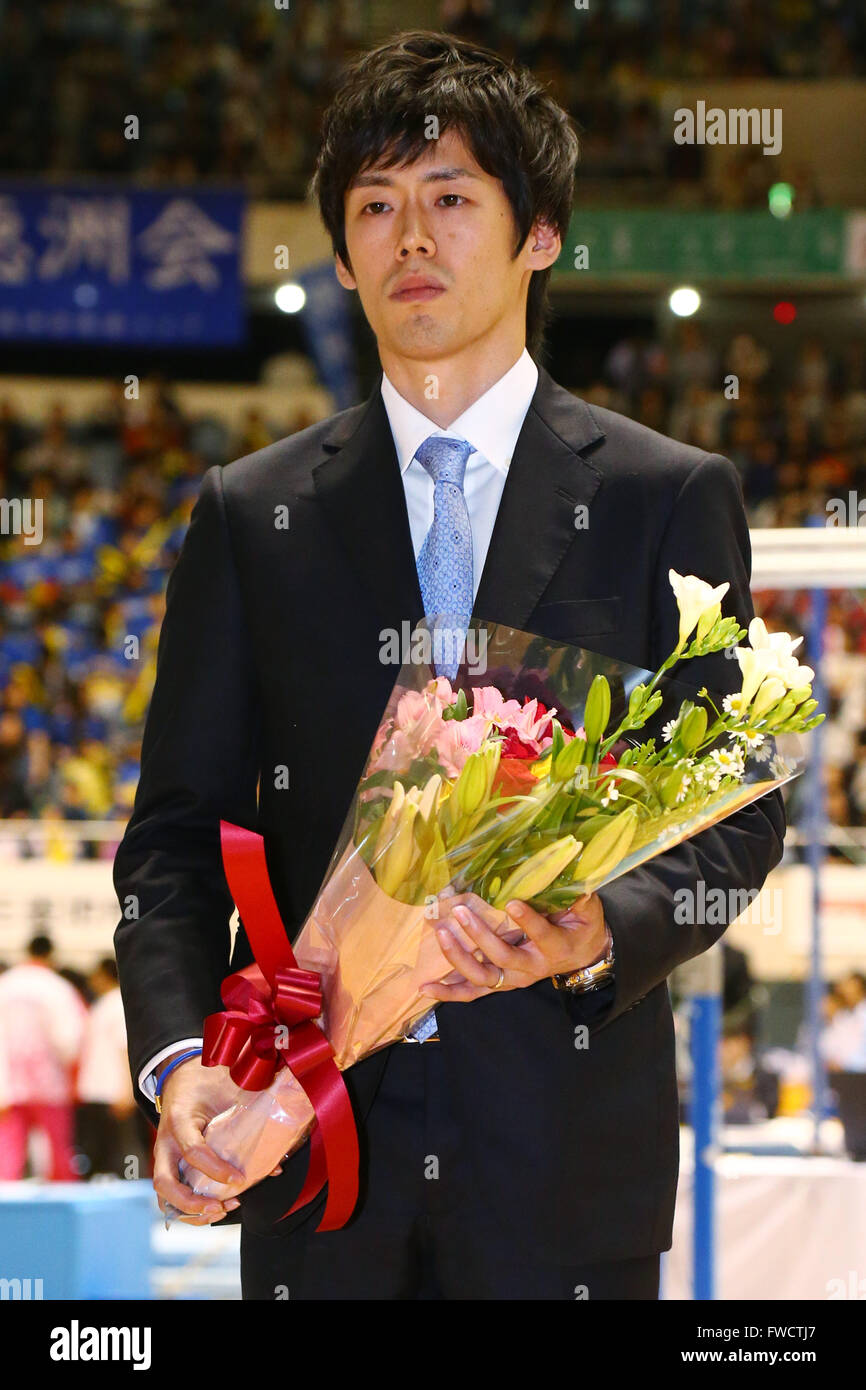 st Yoyogi Gymnasium, Tokyo, Japan. 3rd Apr, 2016. Tatsuki Nakashima ...