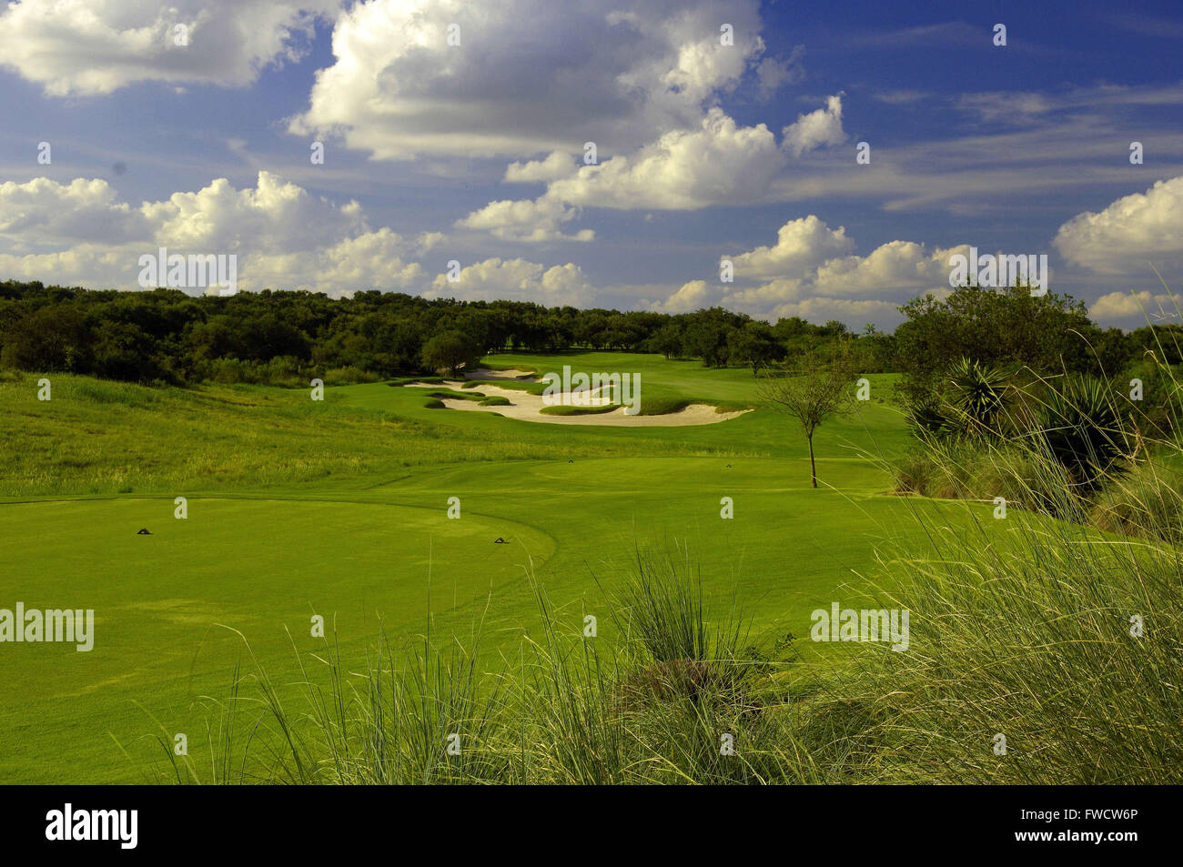 San Antonio, Texas, USA. 7th Sep, 2007. Hole No. 14 at the Briggs Ranch ...