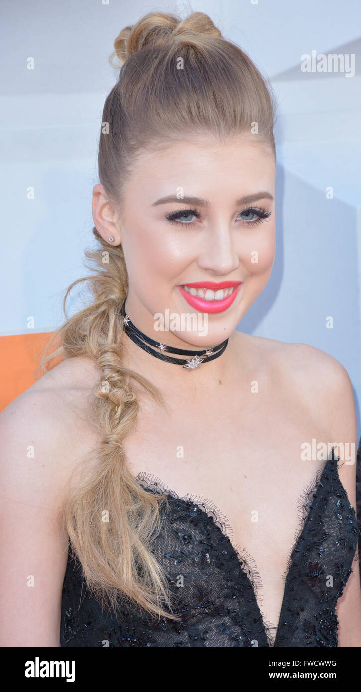 Las Vegas, Nevada, USA. 3rd Apr, 2016. Singer Maddie Marlow of the duo ...