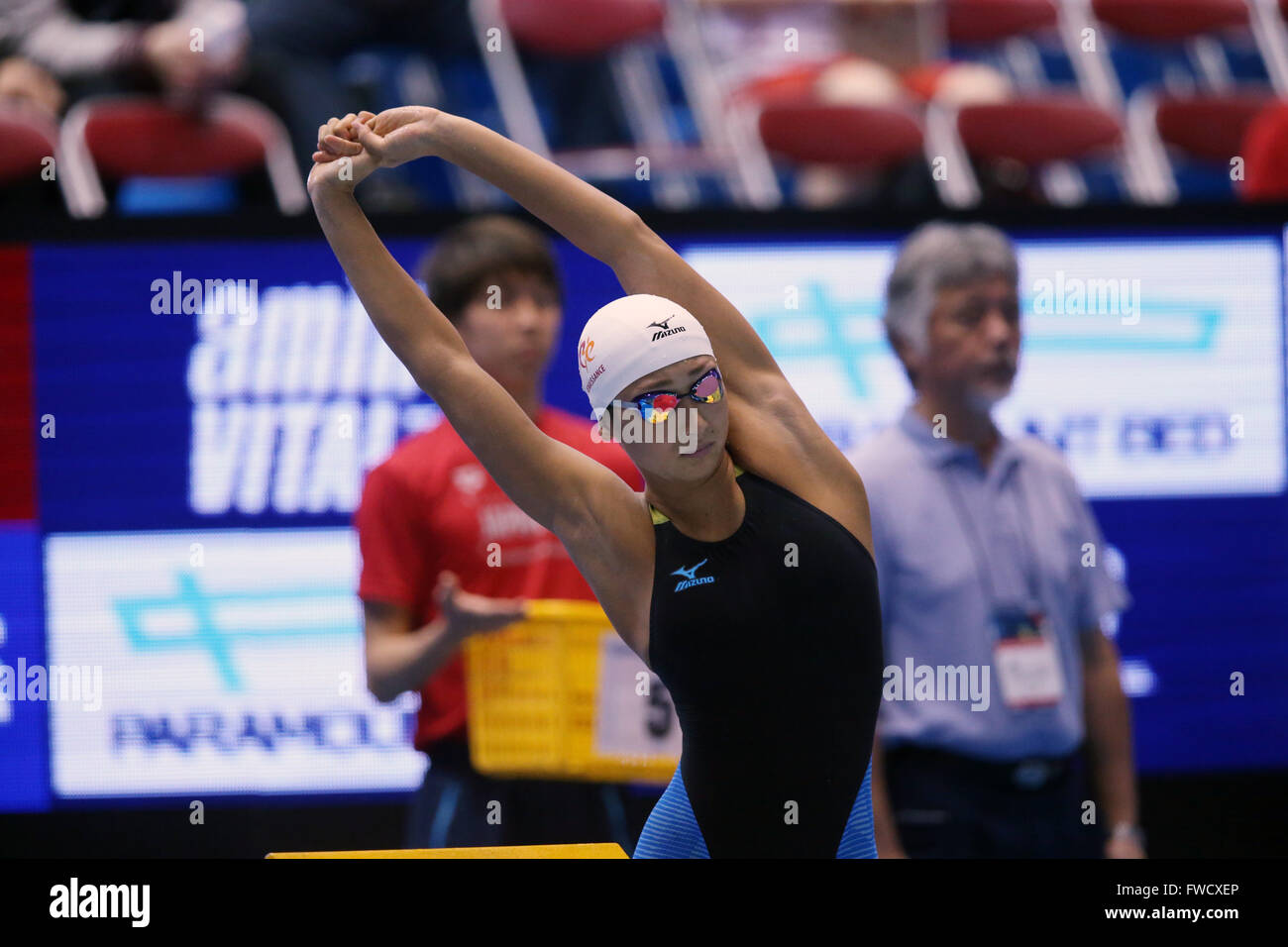 Rikako Ikee , APRIL 4, 2016 - Swimming : Japan swimming championship ...