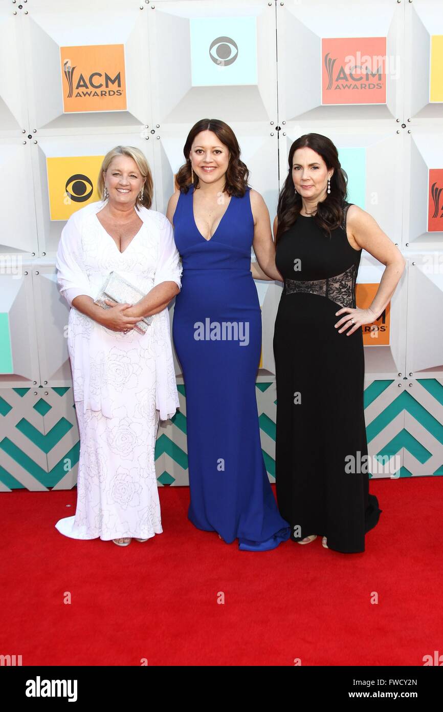 Las Vegas, NV, USA. 3rd Apr, 2016. Liz Rose, Hillary Lindsey, Lori ...