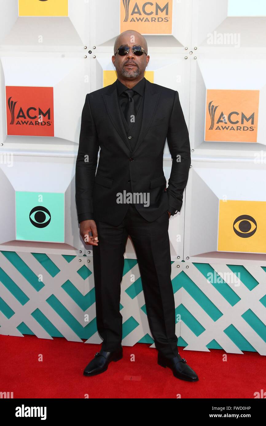 Las Vegas, NV, USA. 3rd Apr, 2016. Darius Rucker at arrivals for 51st ...