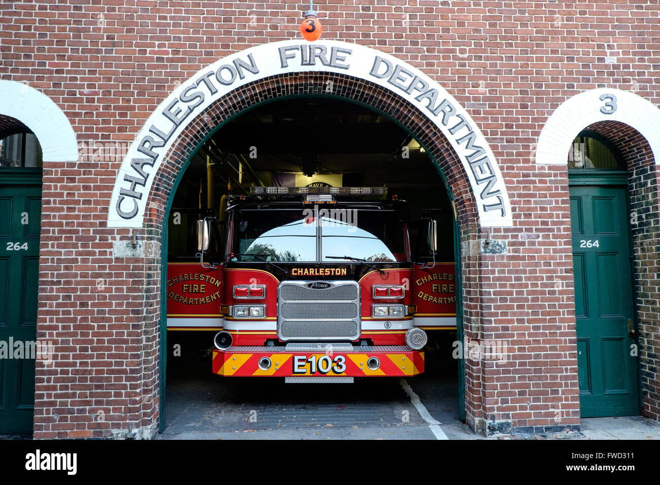 Charleston Fire Station, South Carolina, USA Stock Photo - Alamy