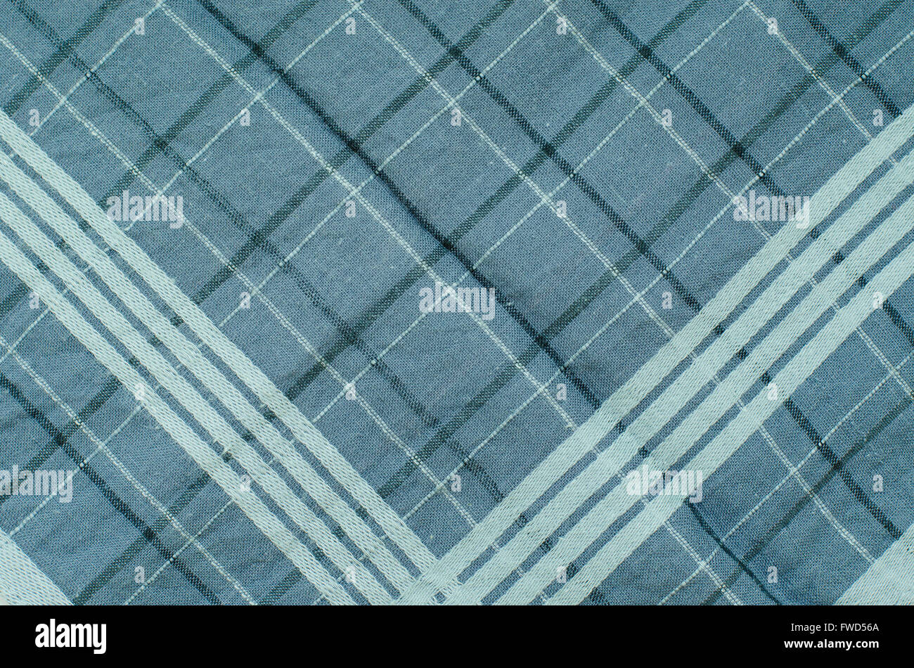 Texture of Blue Gingham Fabric Stock Photo - Alamy