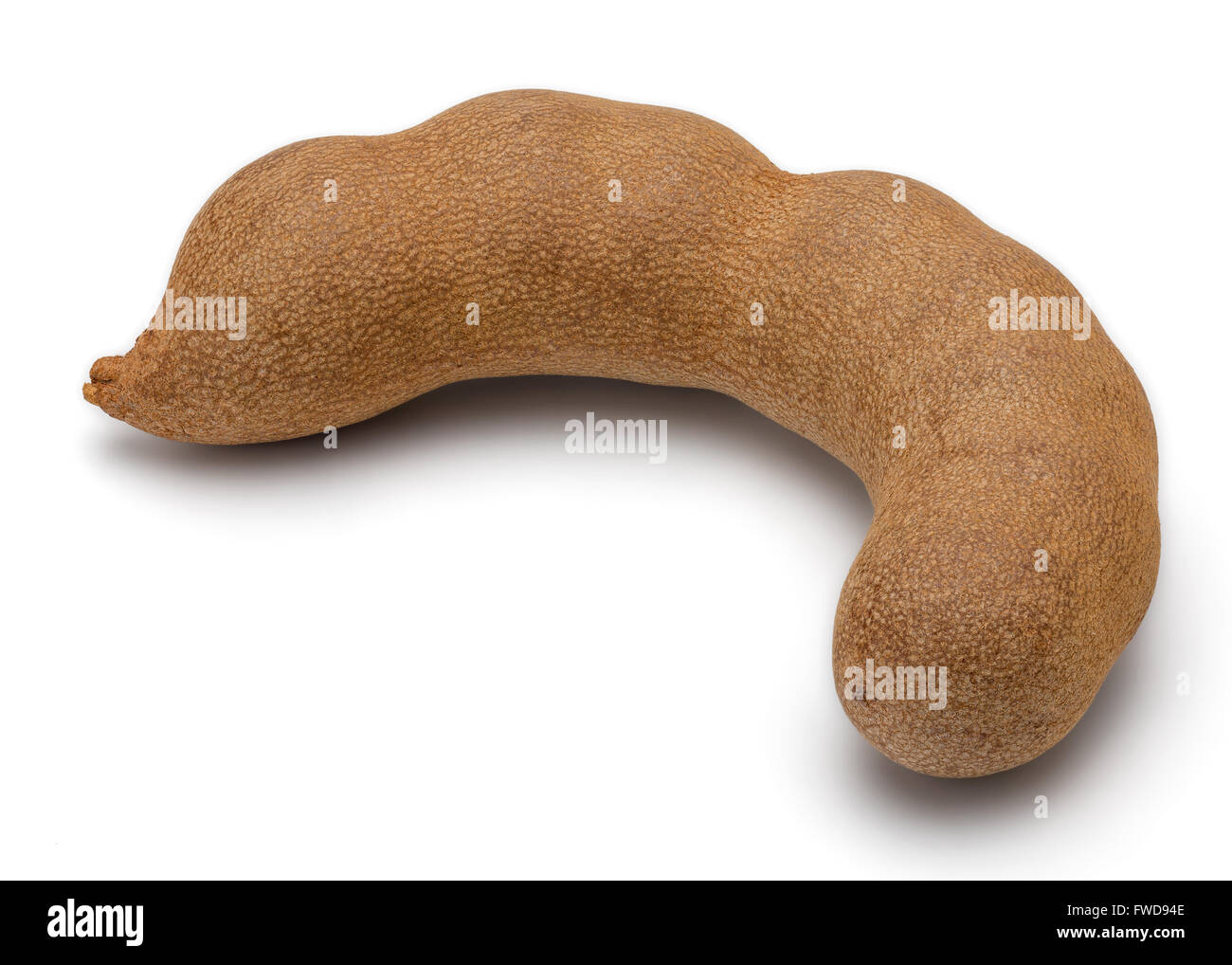 Dried Tamarind Fruit Isolated on White Background in Full Depth of ...