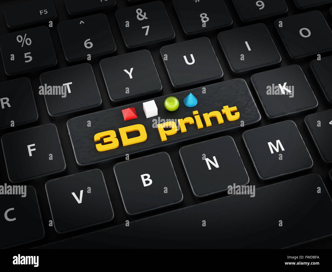 3d keyboard hi-res stock photography and images - Alamy