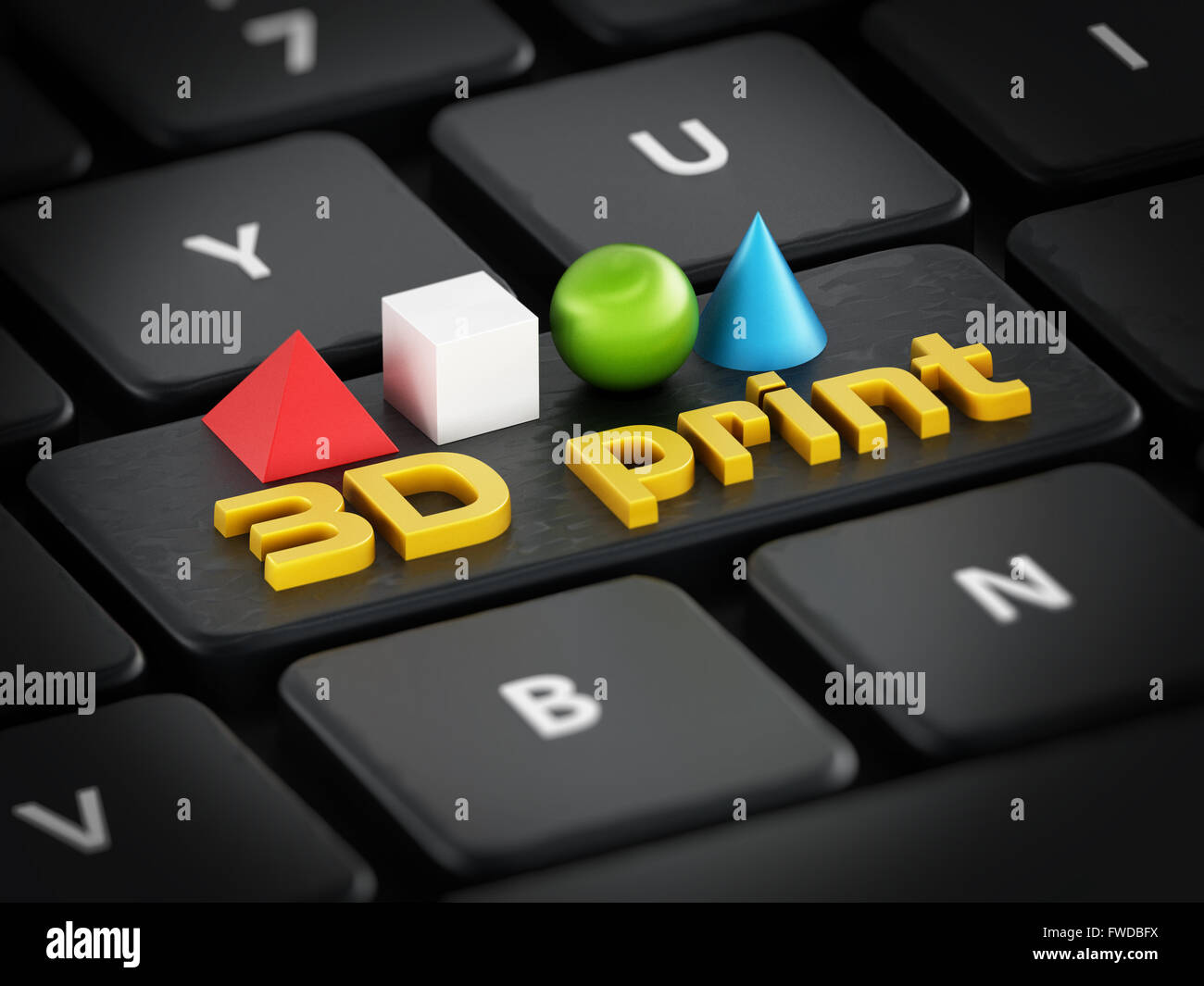 3d keyboard hi-res stock photography and images - Alamy