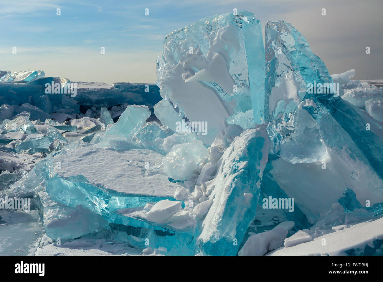 Huge blocks of ice Stock Photo - Alamy