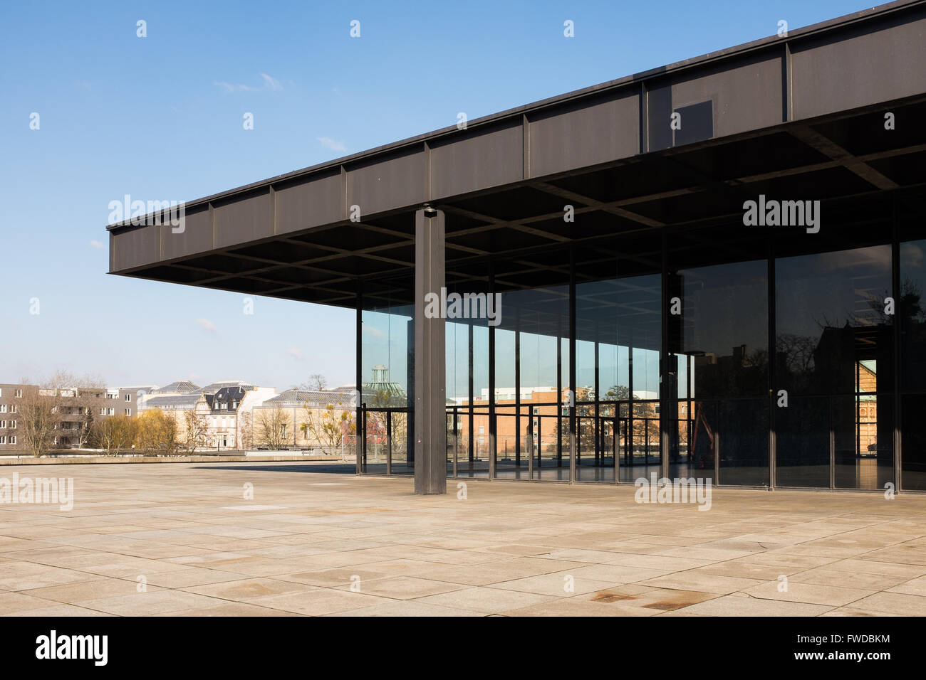 BERLIN, MARCH 16: The Neue Nationalgalerie (New National Gallery) at ...