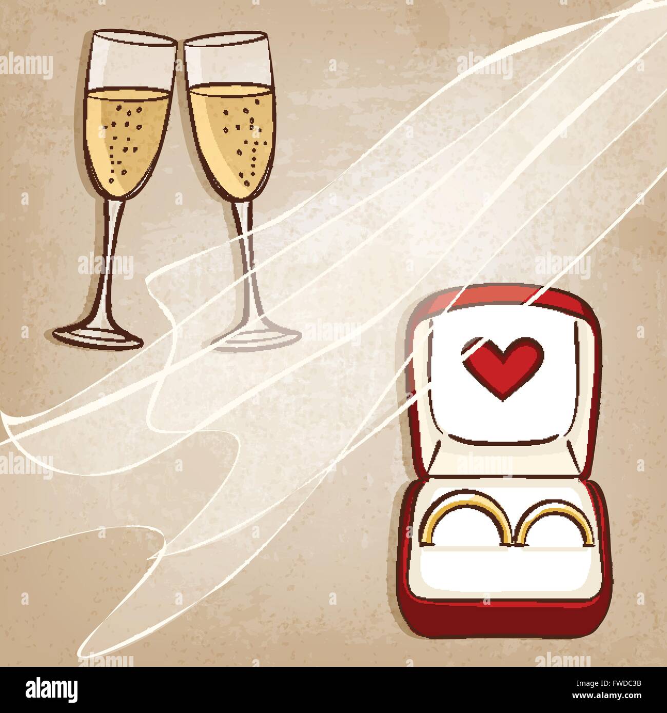 Red wine in box Stock Vector Images - Alamy