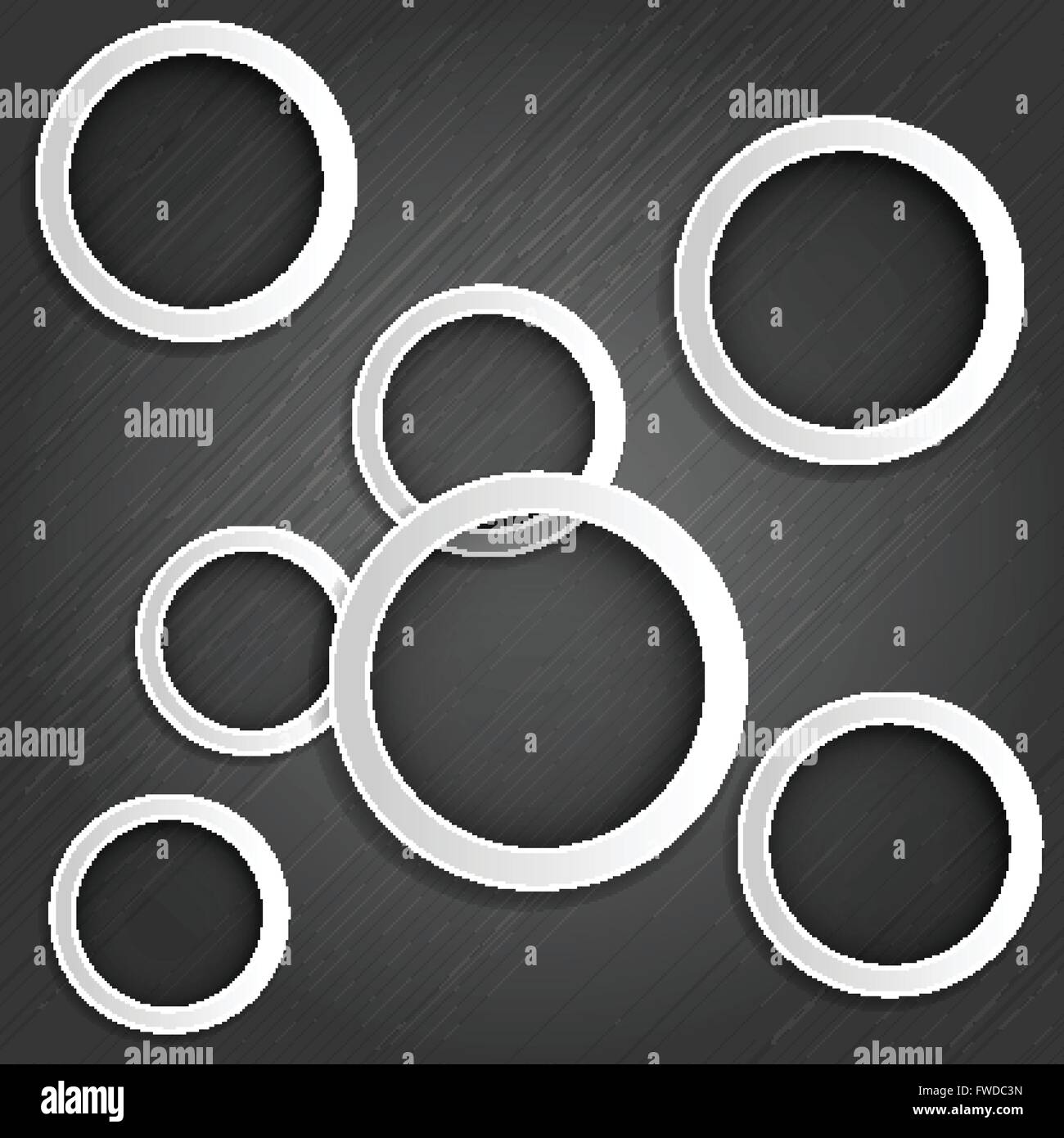 abstract metallic background with rings - vector illustration Stock ...