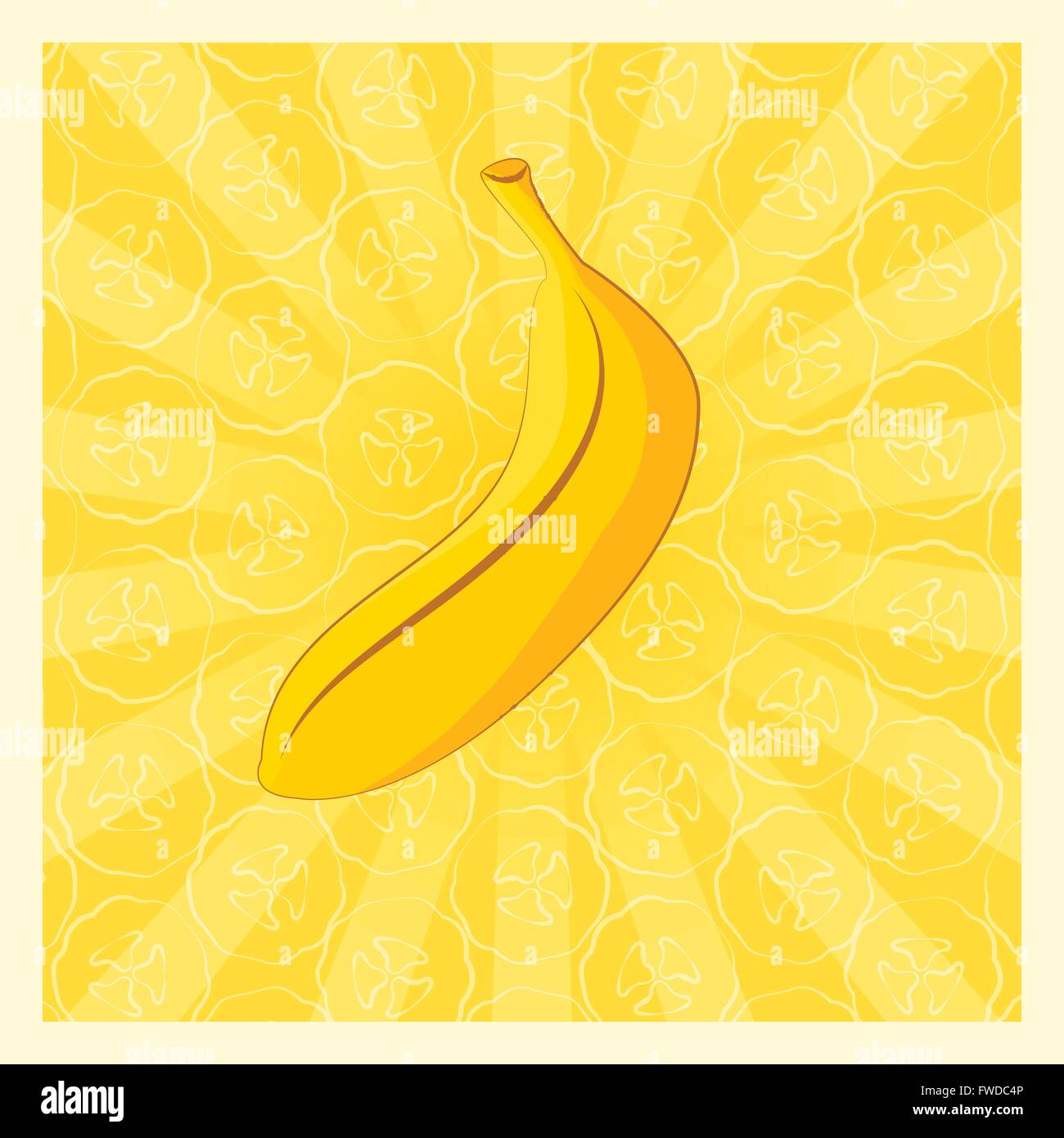 banana background - vector illustration Stock Vector Image & Art - Alamy