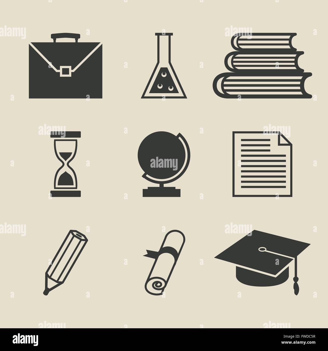 Education icons set - vector illustration Stock Vector Image & Art - Alamy