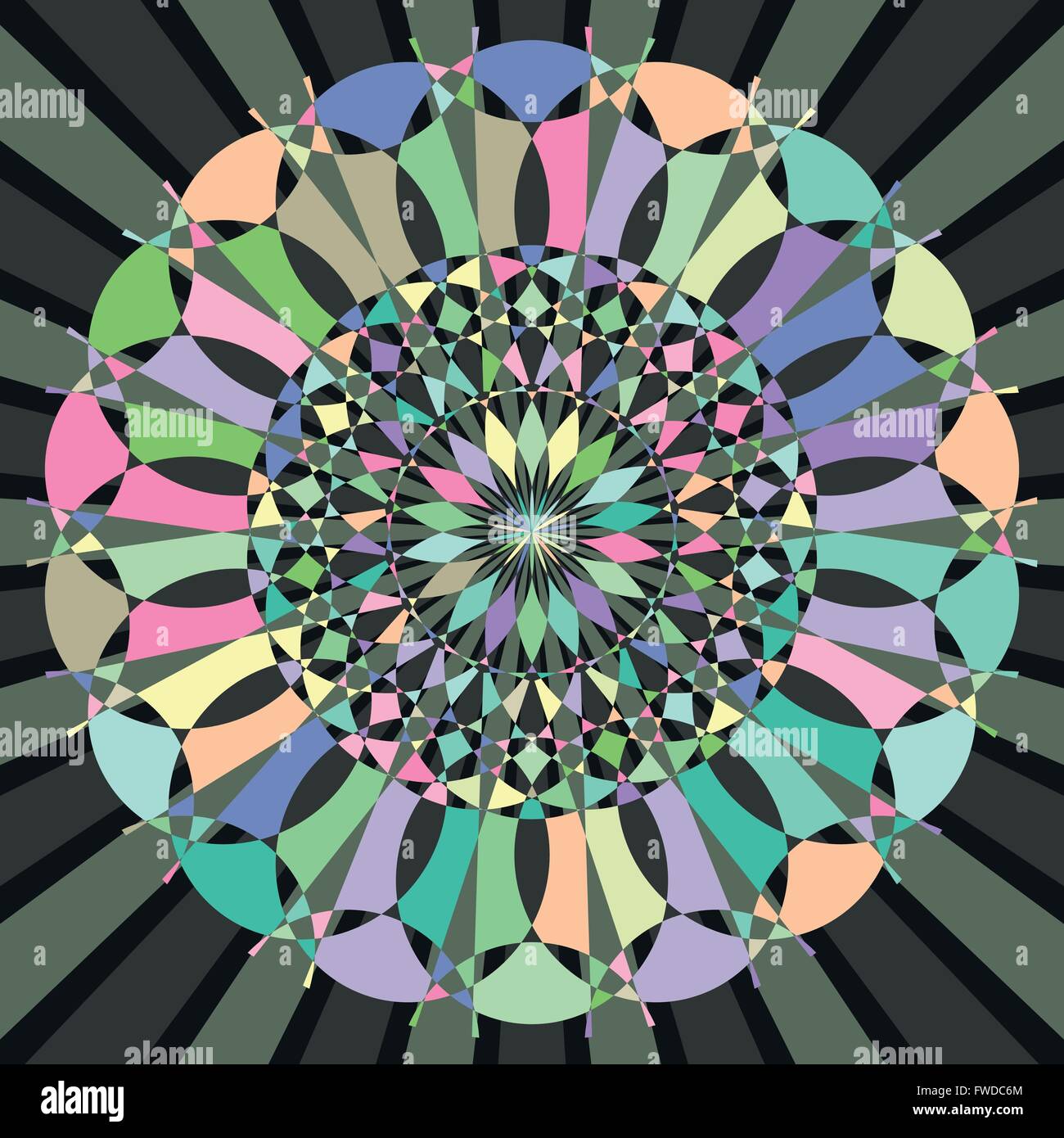 Tiles circular vector vectors Stock Vector Images - Alamy