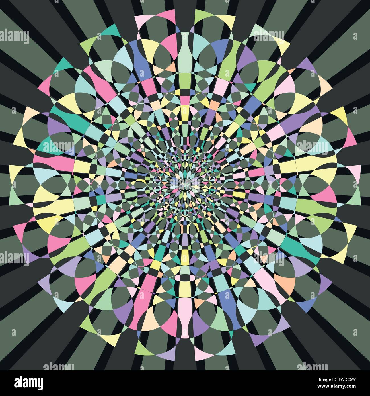 Tiles circular vector vectors Stock Vector Images - Alamy