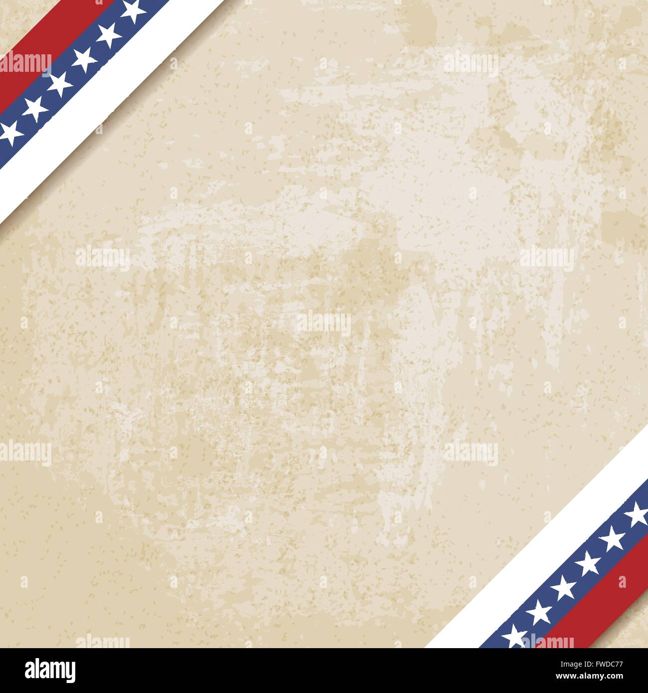 old paper background with striped ribbons - vector illustration Stock ...