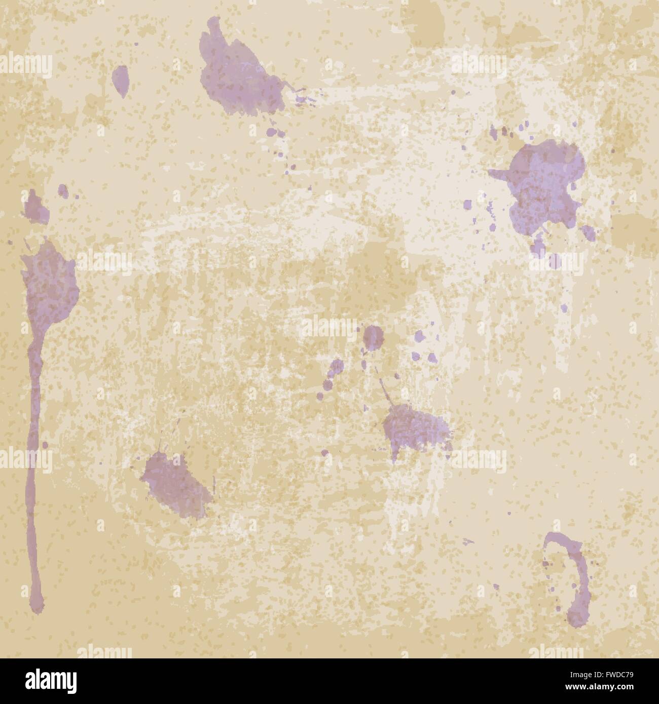 Old paper texture with blots - vector illustration Stock Vector Image ...