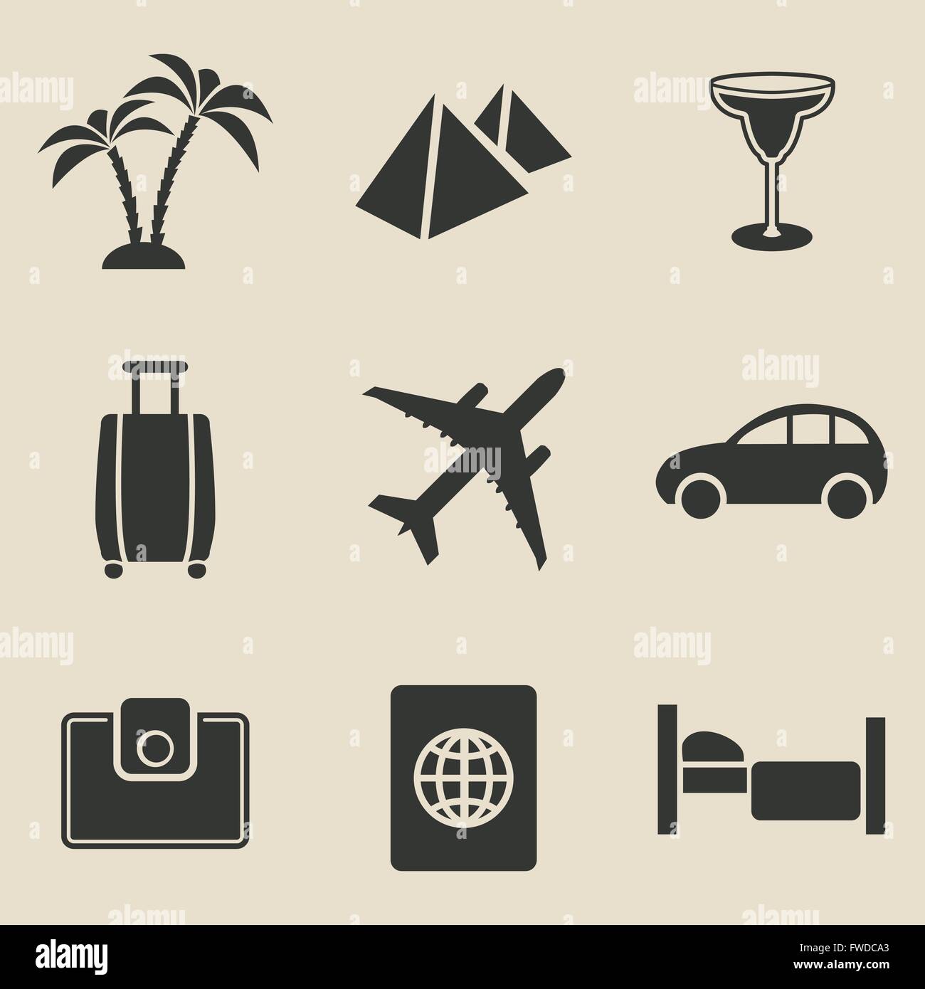 Travel icon set - vector illustration Stock Vector Image & Art - Alamy
