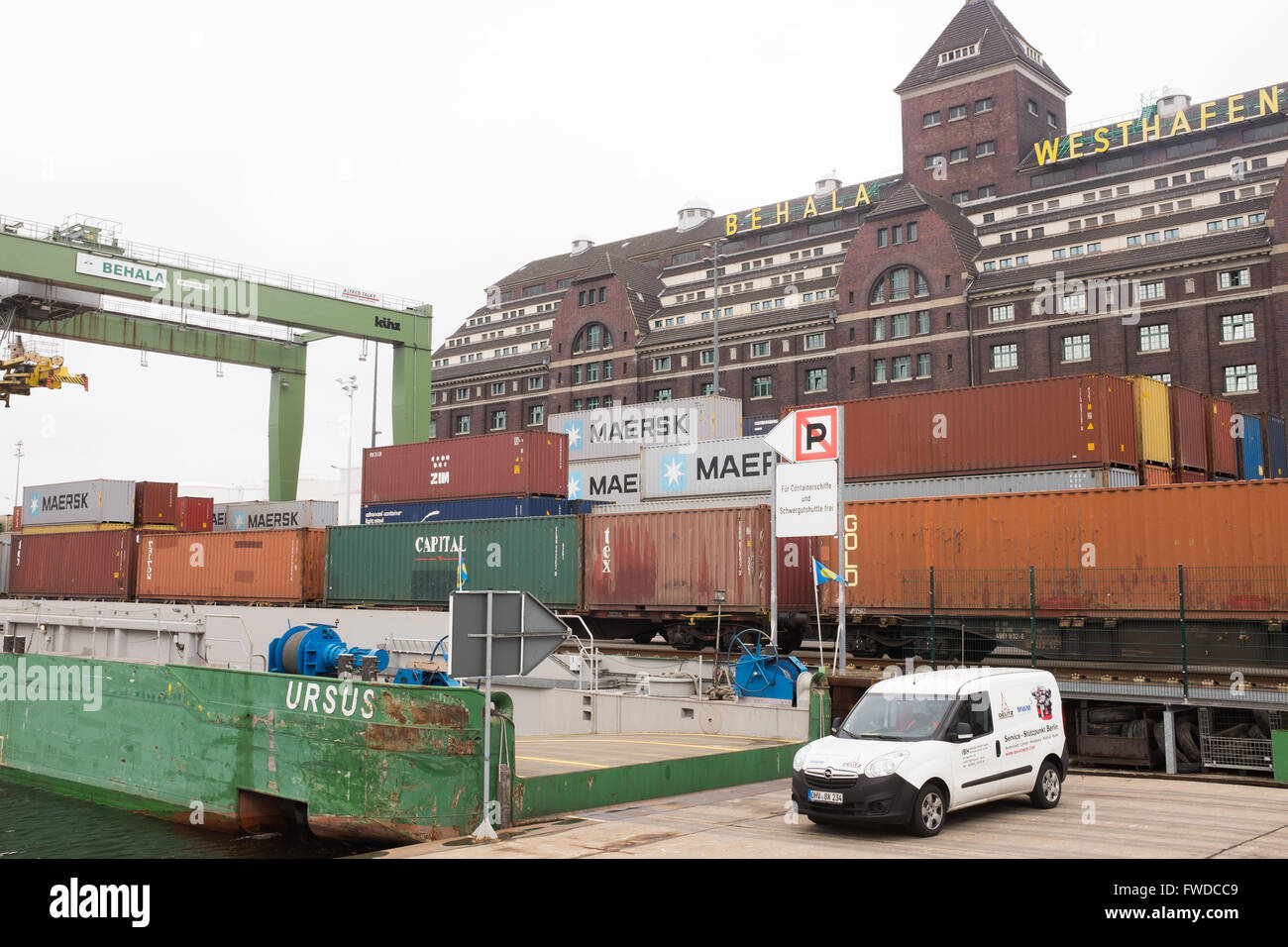 BERLIN, MARCH 23: Berlin Westhafen, an inland port managed by BEHALA ...