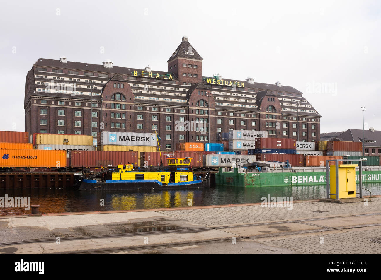 BERLIN, MARCH 23: Berlin Westhafen, an inland port managed by BEHALA ...
