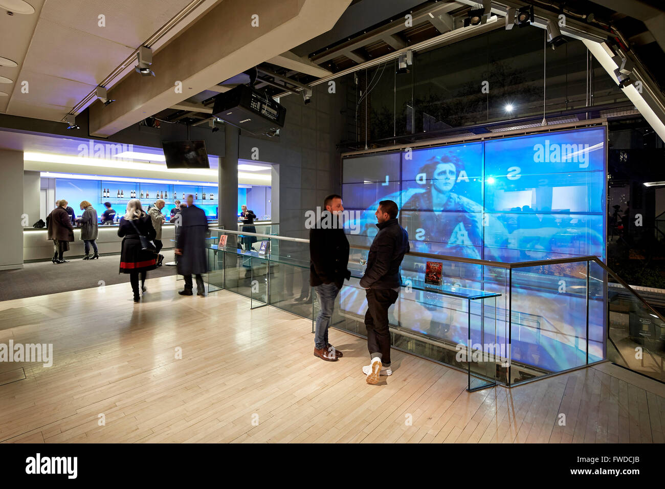 First floor gallery with bar and projection screen. Saddler's Wells ...