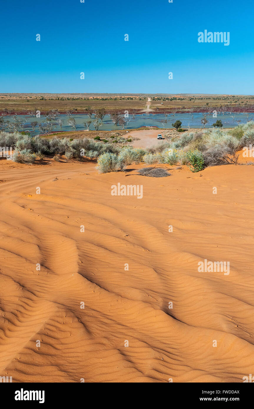 Big Red, The Simpson Desert, Birdsville, Queensland, Australia Stock ...