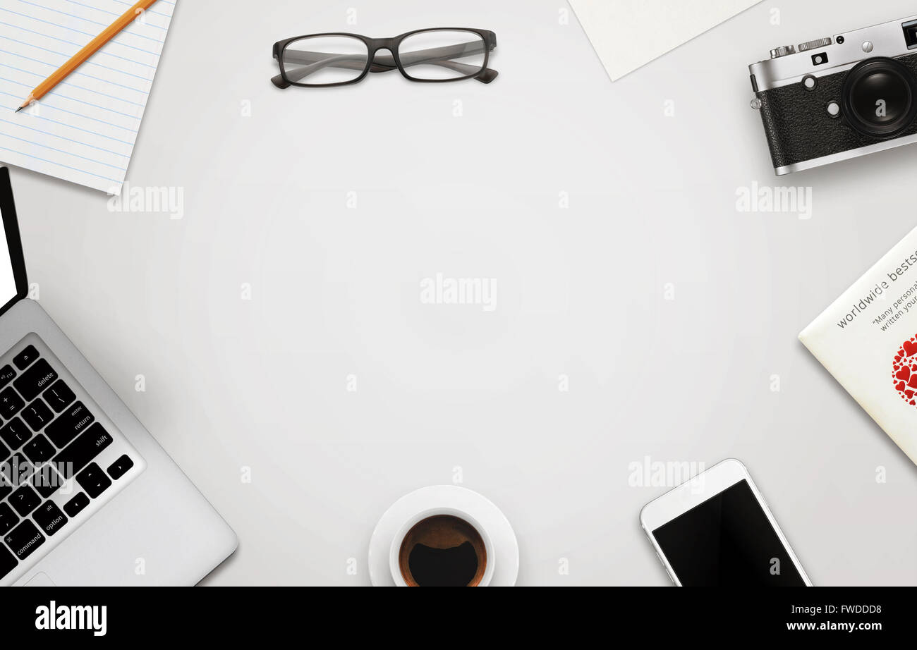 Office desk table with camera hi-res stock photography and images - Alamy