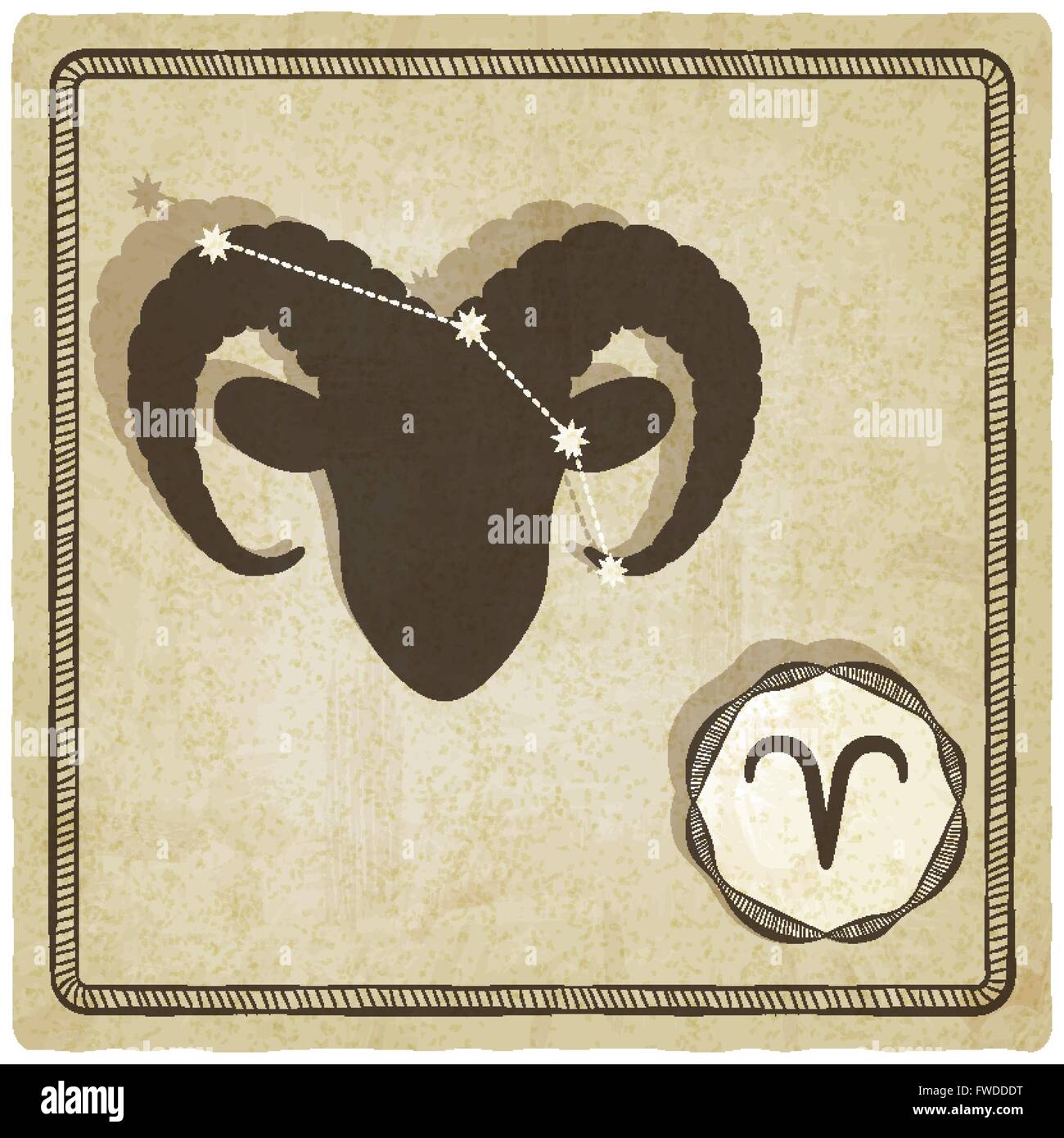 March astrological sign of aries Stock Vector Images - Alamy