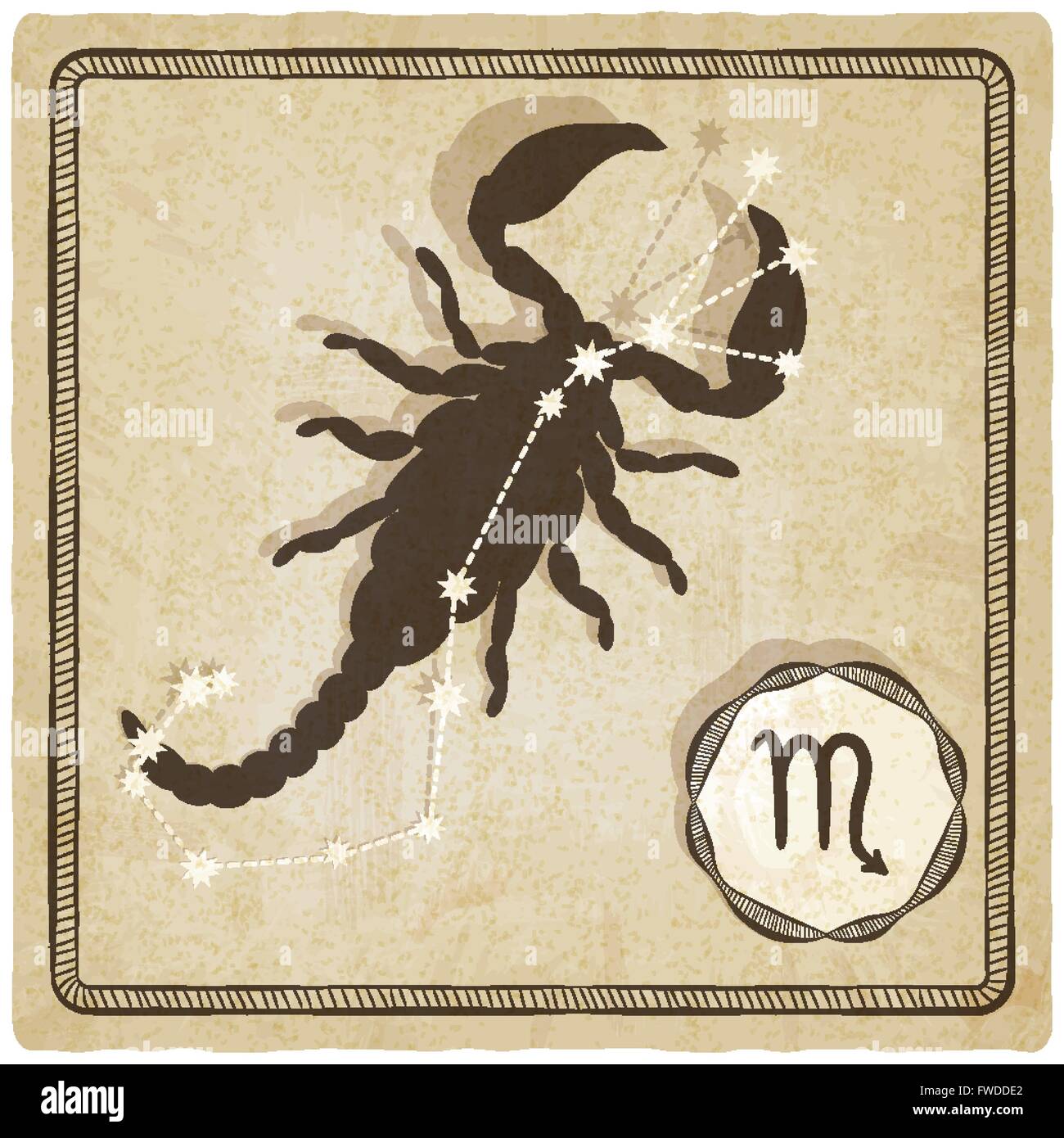 Scorpius constellation Stock Vector Images - Alamy