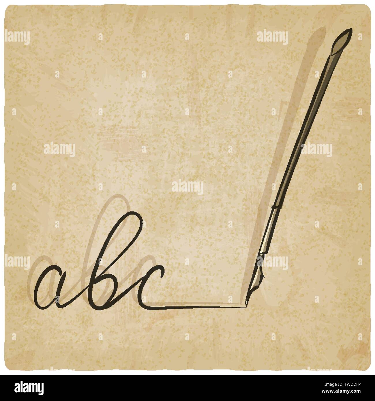 fountain pen sketch - vector illustration Stock Vector Image & Art - Alamy