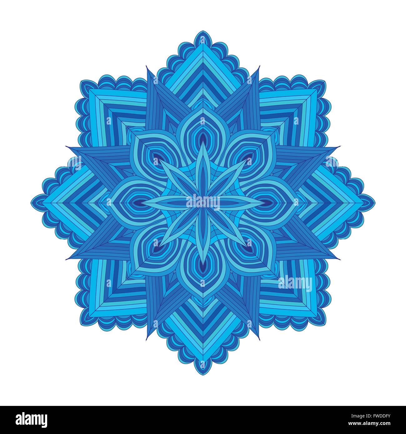 Circular kaleidoscope pattern Cut Out Stock Images & Pictures - Alamy