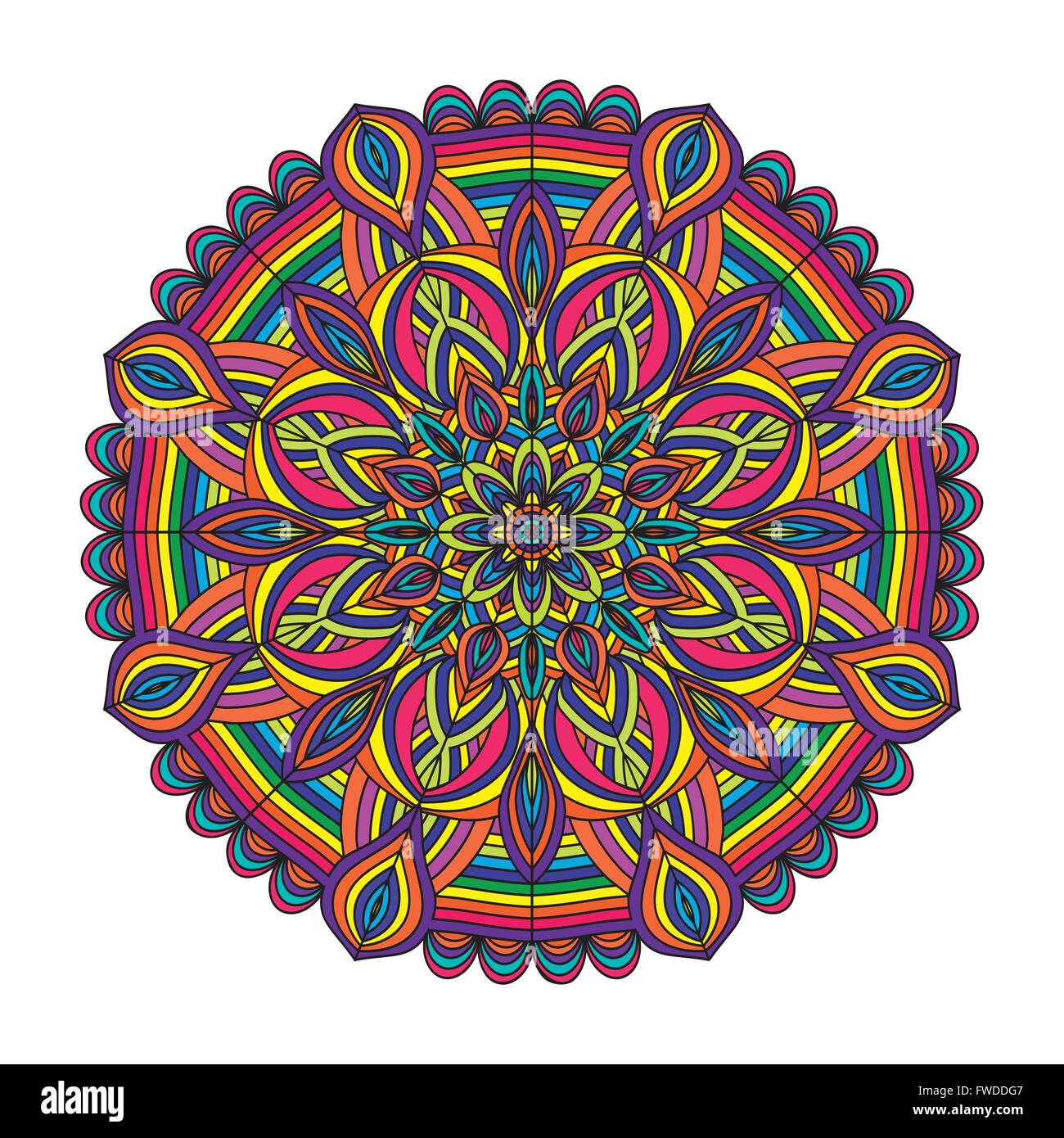 color circular pattern - vector illustration Stock Vector Image & Art ...