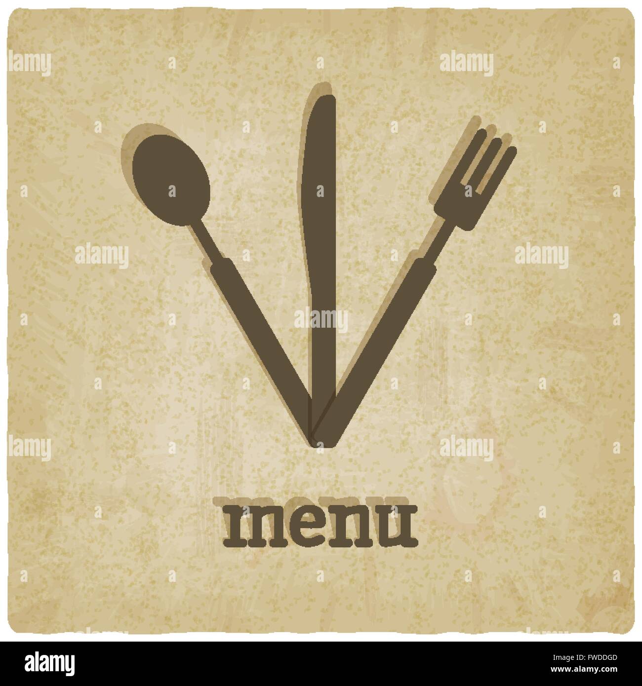 menu old background - vector illustration Stock Vector Image & Art - Alamy