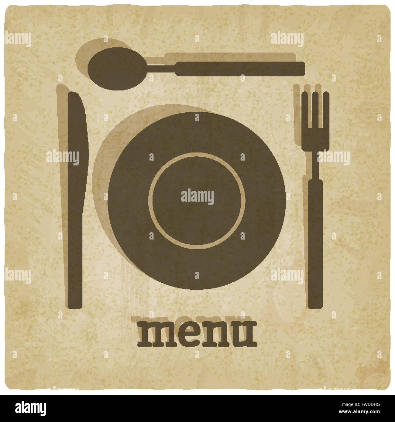 menu old background - vector illustration Stock Vector Image & Art - Alamy