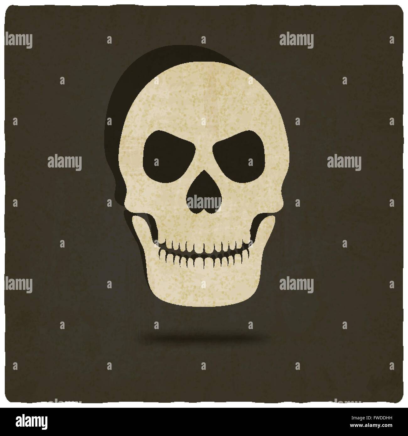 Old skull cutout Stock Vector Images - Alamy