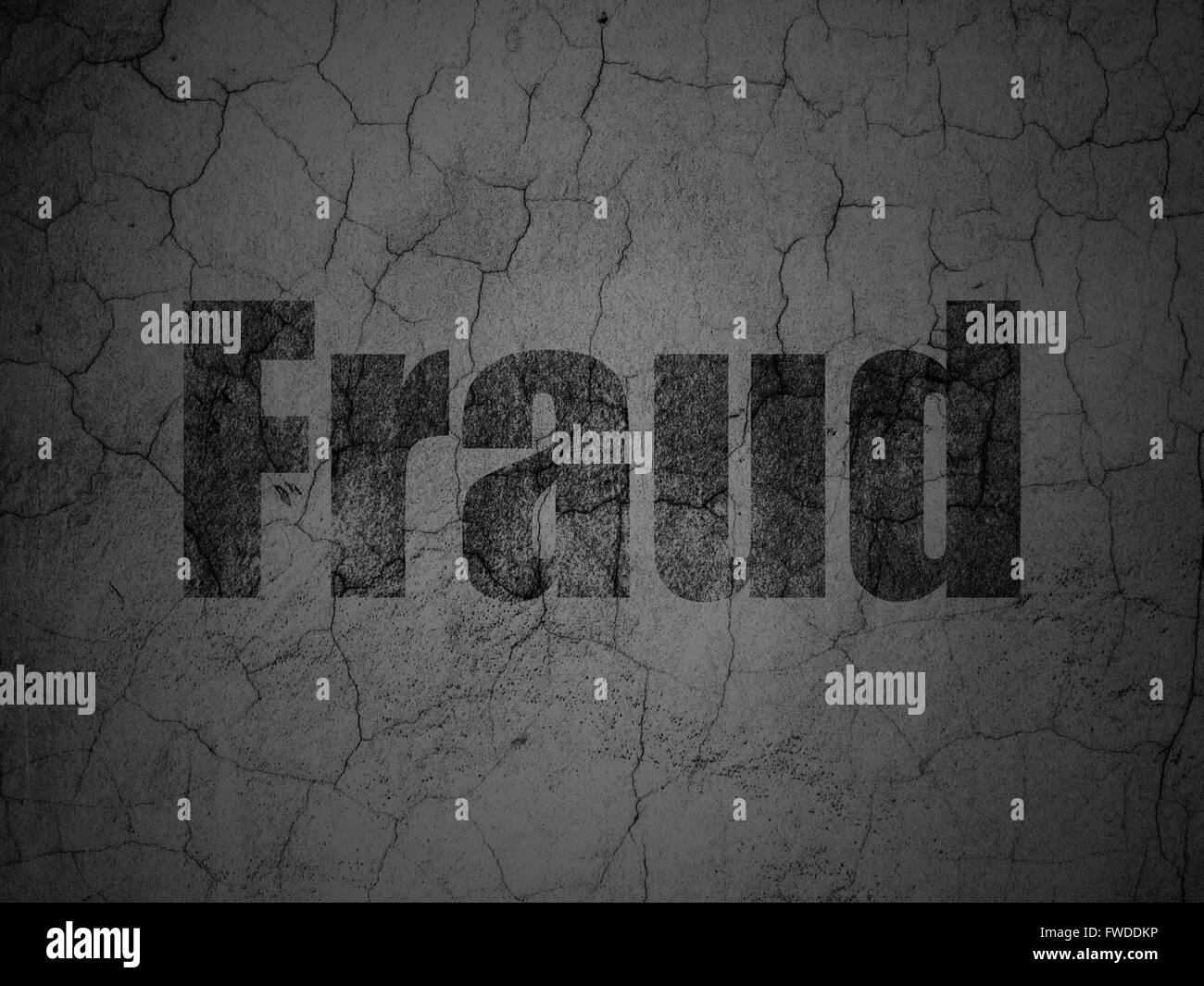 Protection concept: Fraud on grunge wall background Stock Photo - Alamy