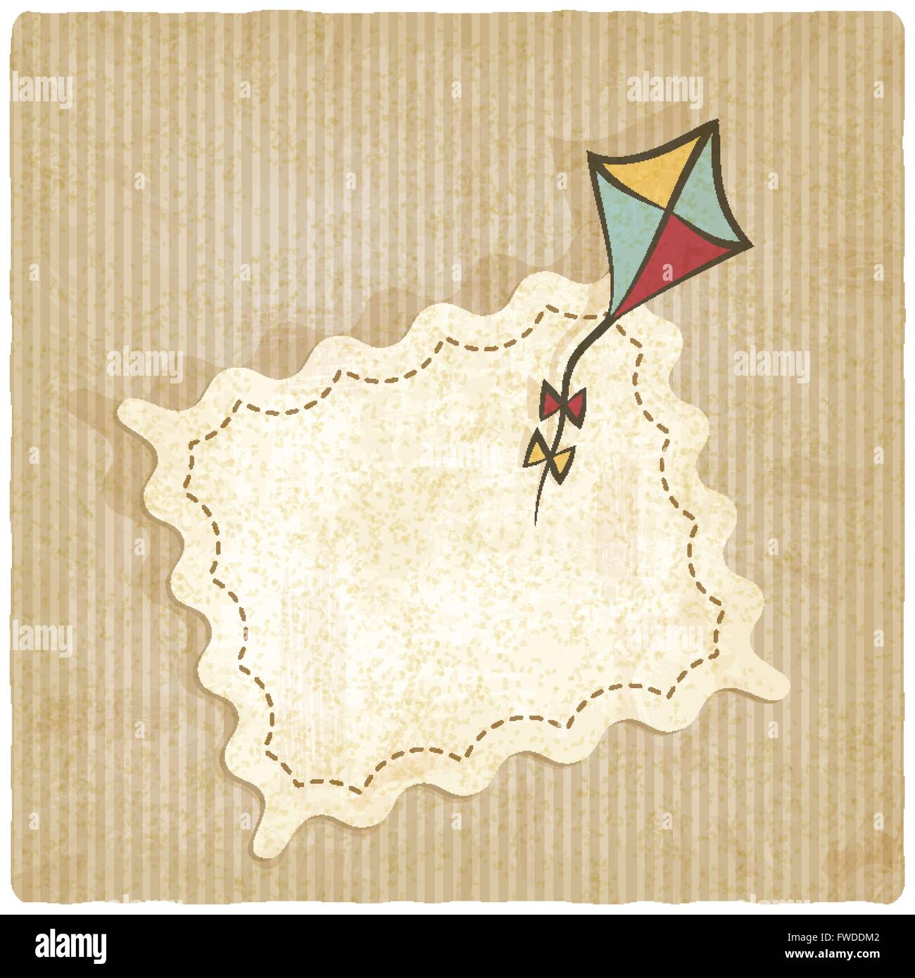 Paper kite vector vectors hi-res stock photography and images - Alamy