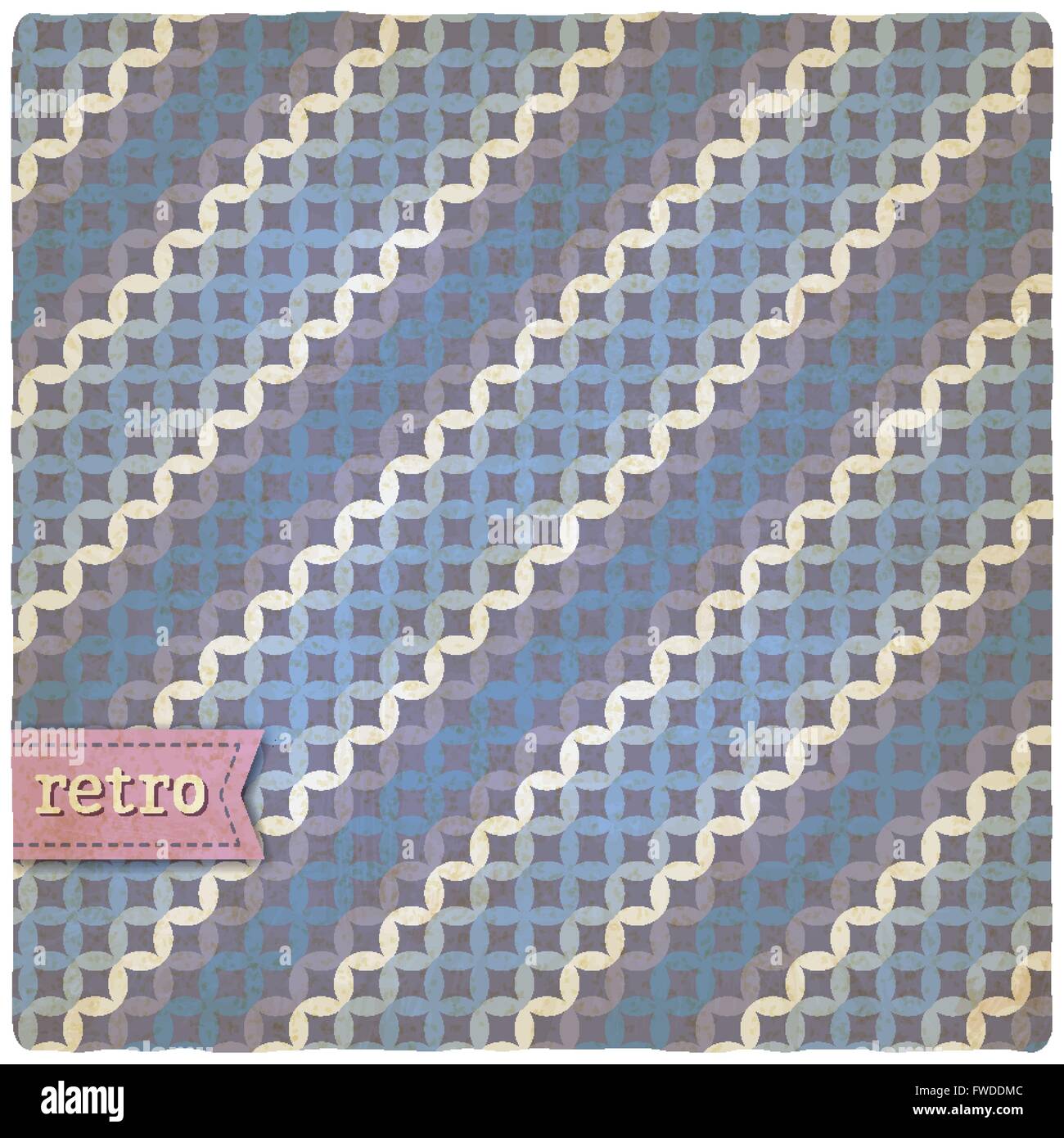 retro background (seamless pattern included in swatch menu) - vector illustration Stock Vector ...