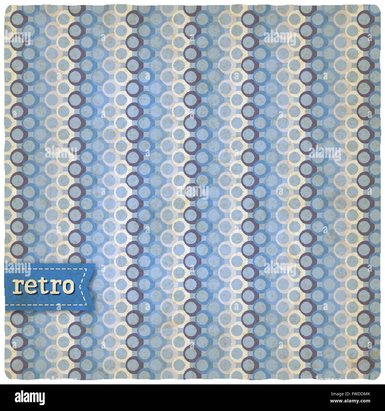 retro background (seamless pattern included in swatch menu) - vector illustration Stock Vector ...
