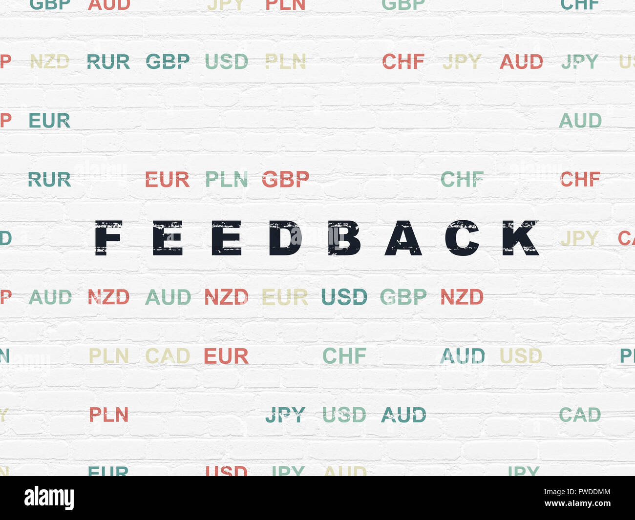 Business concept: Feedback on wall background Stock Photo - Alamy