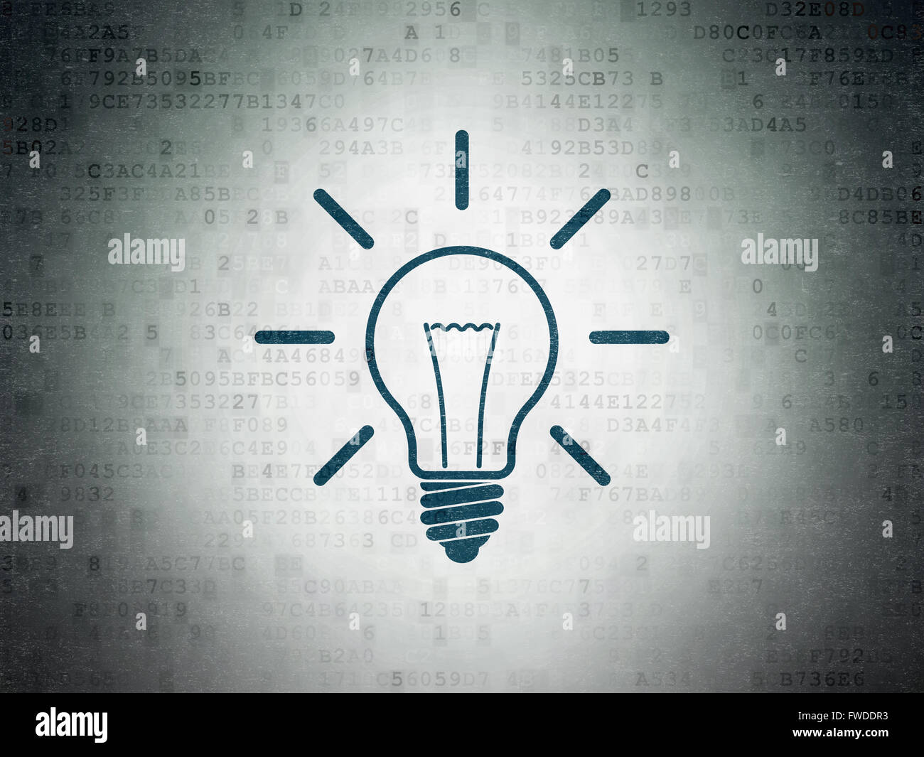 Finance concept: Light Bulb on Digital Paper background Stock Photo - Alamy