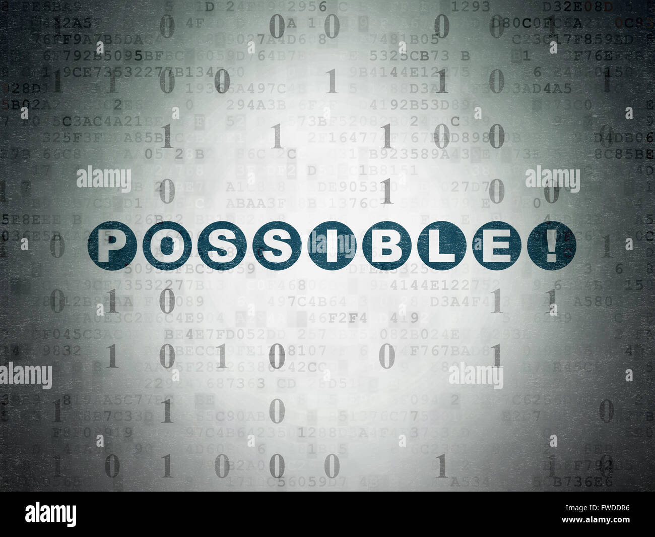 Finance concept: Possible! on Digital Paper background Stock Photo - Alamy