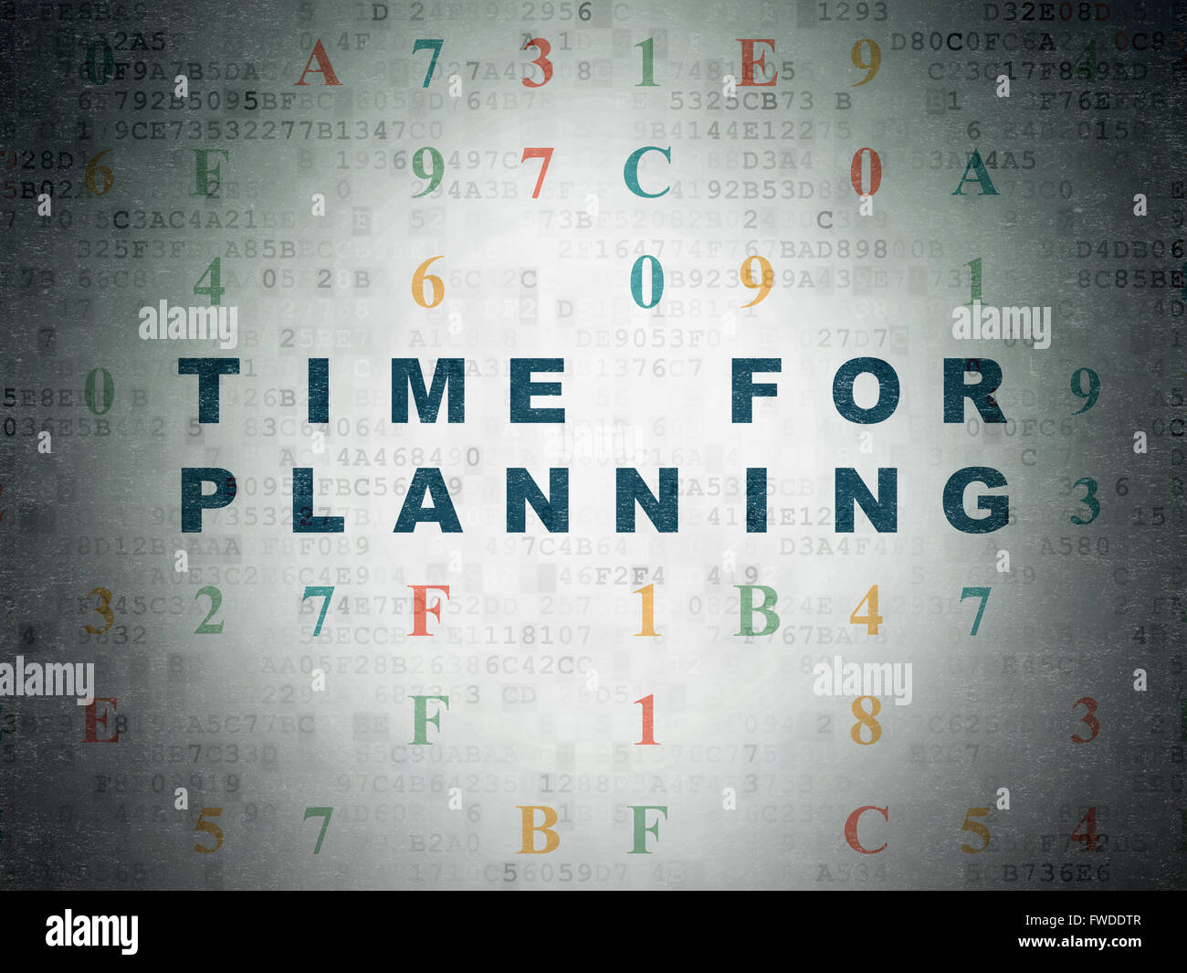 Timeline concept: Time for Planning on Digital Paper background Stock ...